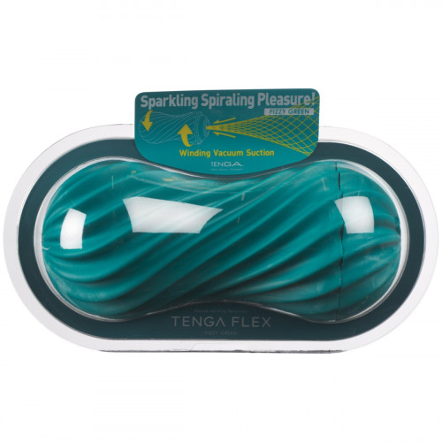 Tenga Flex Fizzy Green Masturbator Sex Toys At Adult Empire