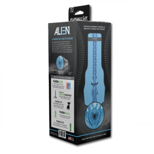 Fleshlight Freaks Alien Blue Metallic Sex Toy Hotmovies