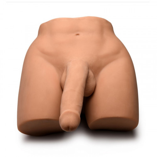 Jock Vibrating And Squeezing Remote Controlled Life Size Ass Masturbator With Poseable Dildo Sex 