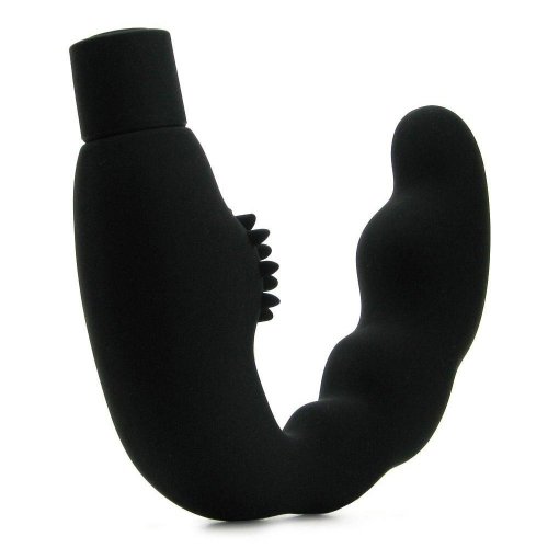 Anal Fantasy Vibrating Reach Around Silicone Massager Waterproof Black 425 Inch Sex Toys