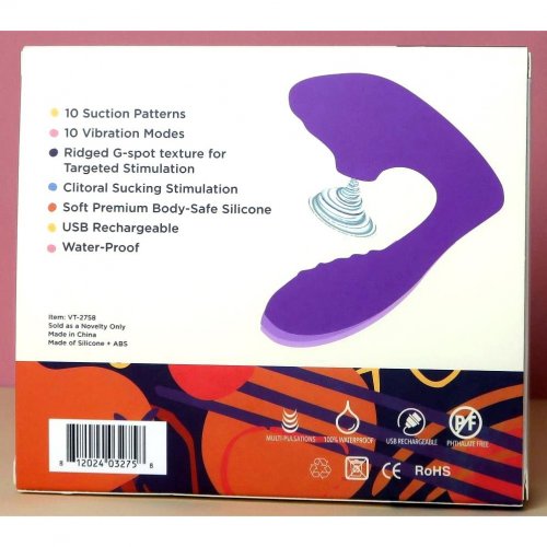 Beso Plus Suction Vibrator Purple Sex Toys At Adult Empire