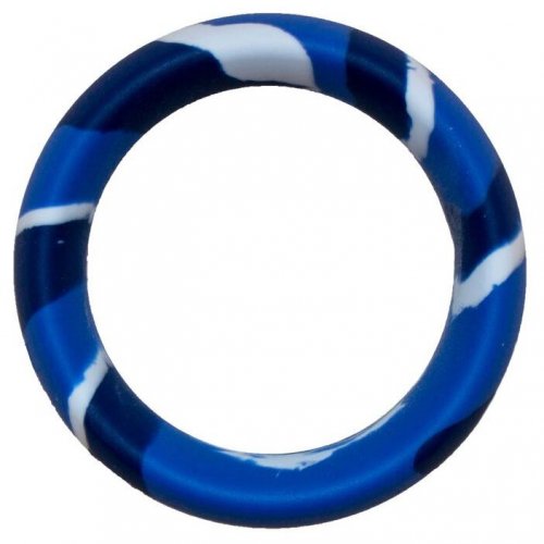 Major Dick Commando 15 Silicone Donut Cock Ring Blue Camo Sex Toys At Adult Empire