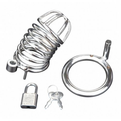 Deluxe Stainless Steel Chastity Cage Sex Toys And Adult Novelties Adult Dvd Empire