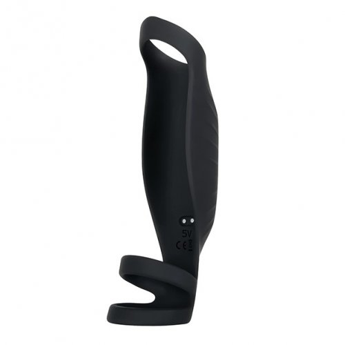 Gender X Rocketeer Rechargeable Silicone Penis Sleeve Black Sex Toys At Adult Empire