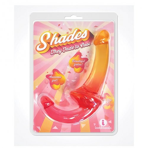 Shades Gradient Strapless Strap On Pink And Orange Sex Toys At Adult Empire