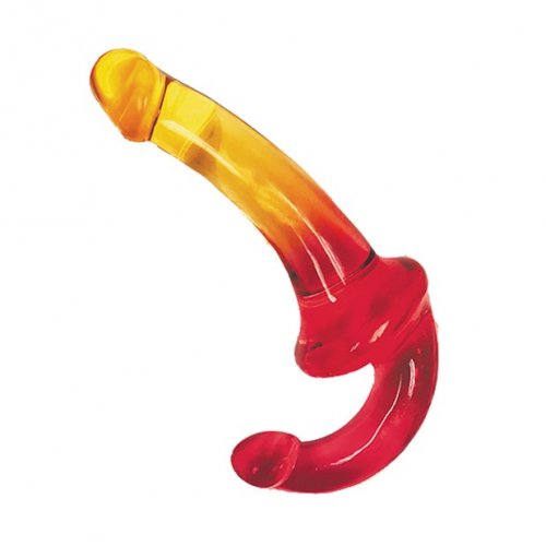 Shades Gradient Strapless Strap On Pink And Orange Sex Toys At Adult Empire
