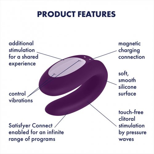 Satisfyer Double Joy Partner Vibe And Sexy Secret Panty Vibe Partner Box