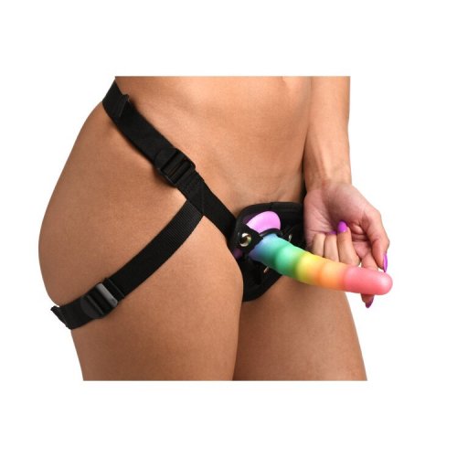 Simply Sweet 6 5 Zigzag Rainbow Dildo Sex Toys At Adult Empire