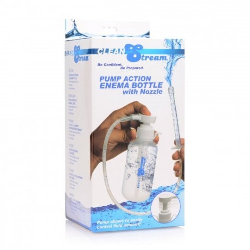 Cleanstream Pump Action Enema Bottle With Nozzle Sex Toys And Adult Novelties Adult Dvd Empire