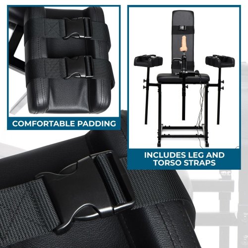 Master Series Ultimate Obedience Chair With Detachable Handheld Sex