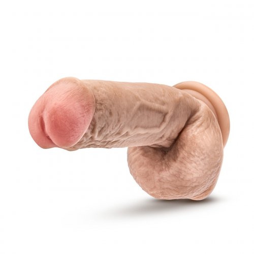 Dr Skin 85 Mr D Suction Cup Dildo With Balls Beige Sex Toys At Adult Empire