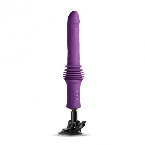 Inya Super Stroker Warming Thruster With Stand And Remote Purple Sex Toys At Adult Empire