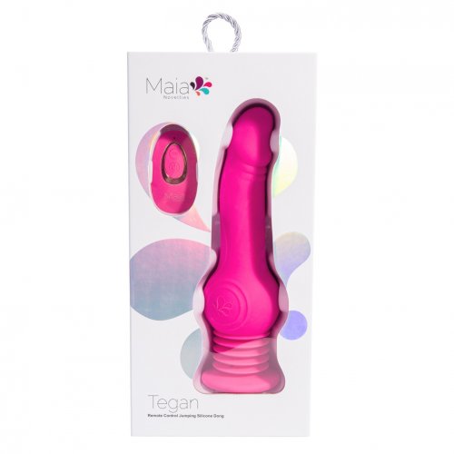 Maia Toys Tegan Remote Controlled 33 Function Jumping And Vibrating Dong Pink Sex Toys