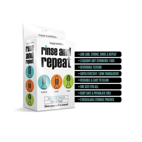 Rinse And Repeat Whack Pack Triple Play Sex Toys And Adult Novelties