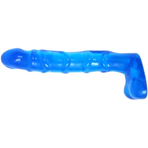 Raging Hard Ons Slimline Cobalt Blue Jellie Ballsy 7 Sex Toys At Adult Empire