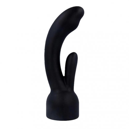 Doxy Rabbit Massager Silicone Attachment Black Sex Toys At Adult Empire