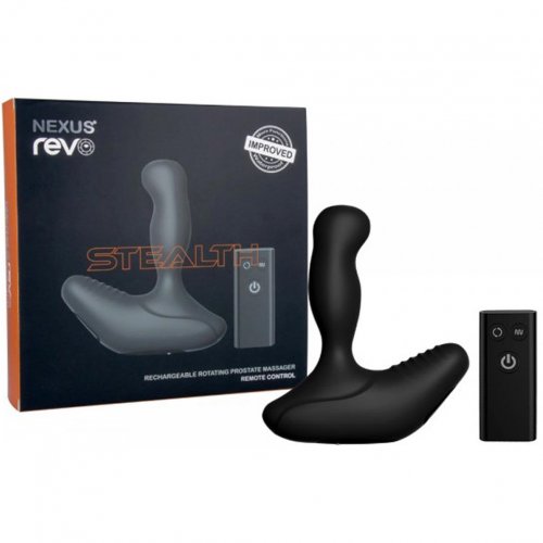 Nexus Revo Stealth Rotating Prostate Massager With Wireless Remote Control Black Sex Toys At