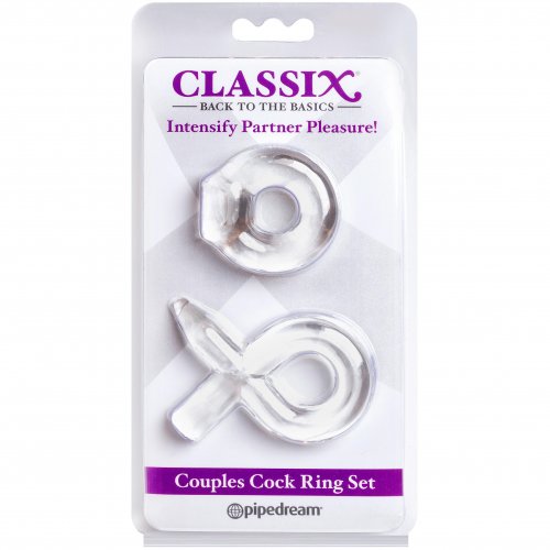 Classix Couples Cock Ring Set Clear Sex Toys At Adult Empire