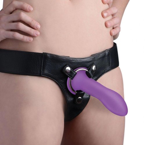 Squeeze It Squeezable 5 3 Slender Dildo Purple Sex Toys At Adult