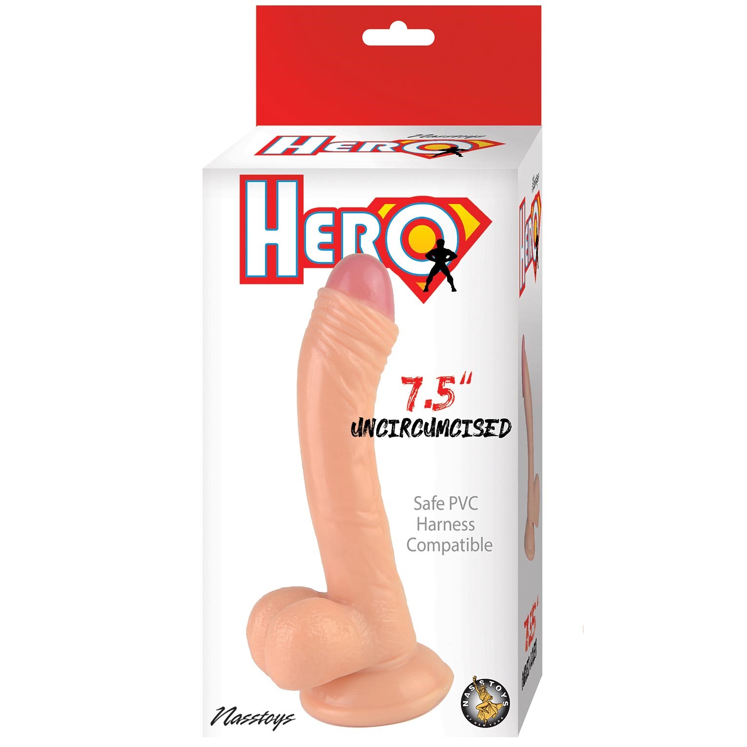 Hero 75 Uncircumcised Suction Cup Dildo Vanilla Sex Toy Hotmovies 9292