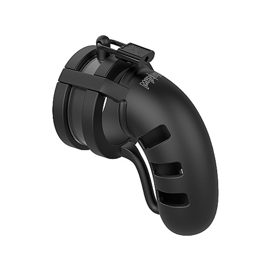Shots Mancage Model 19 4 5 Silicone Chastity Cage Ballsplitter