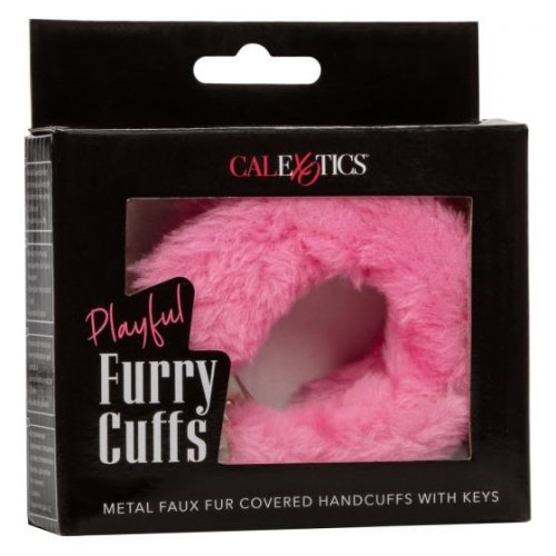 Playful Furry Cuffs Pink Sex Toys At Adult Empire