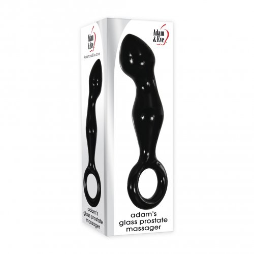 Adam And Eve Adams Glass Prostate Massager Black Sex Toys And Adult