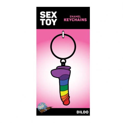 Wood Rockets Rainbow Dildo Enamel Keychain Sex Toys And Adult Novelties Adult Dvd Empire