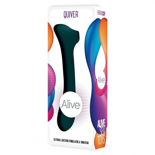 Alive Quiver Double Ended Clitoral Suction Stimulator And Vibrator Sex Toy Hotmovies 