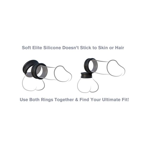 Fantasy C Ringz Max Width Silicone Rings Black Sex Toys And Adult
