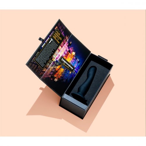 Impressions Amsterdam 10 Function Suction Cup Base Dong Black Sex Toy Hotmovies