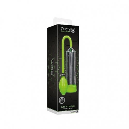 Shots Ouch Classic Penis Pump Glow In The Dark Sex Toy Hotmovies