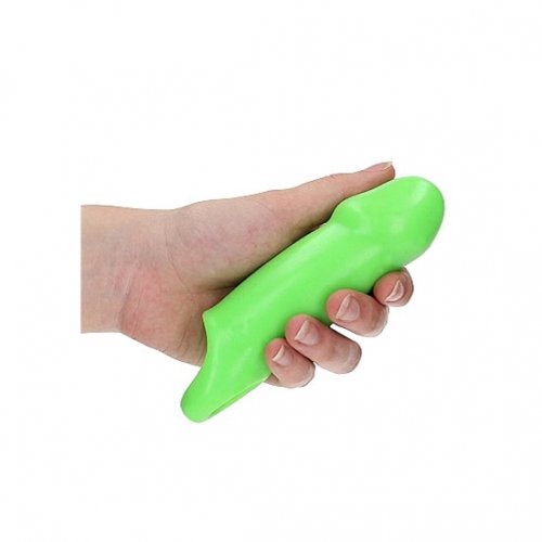 Shots Ouch Smooth Thick Stretchy Penis Sleeve Glow In The Dark Sex