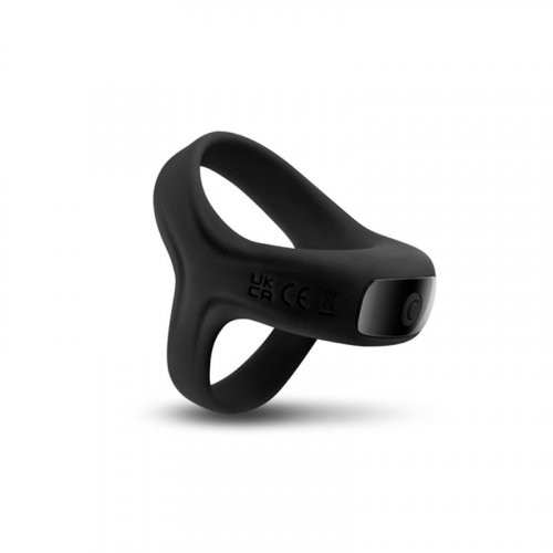 Renegade Emperor Vibrating Silicone Cock And Ball Ring Black Sex Toys