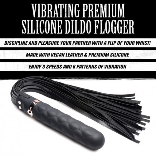 Master Series 9 Function Vibrating Silicone Dildo Flogger Sex Toy Hotmovies