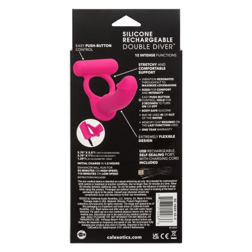 Silicone Rechargeable Double Diver Enhancer Ring Sex Toys At Adult Empire