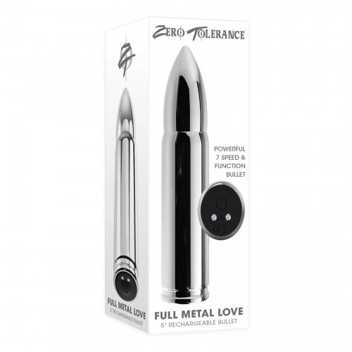 Zero Tolerance Full Metal Love Bullet Vibe Chrome Sex Toys And Adult
