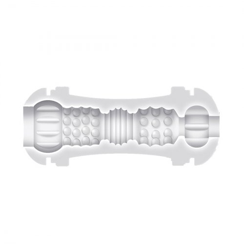 Gender X Double Fantasy Double Sided Two Sensation Stroker Clear Sex Toys And Adult Novelties