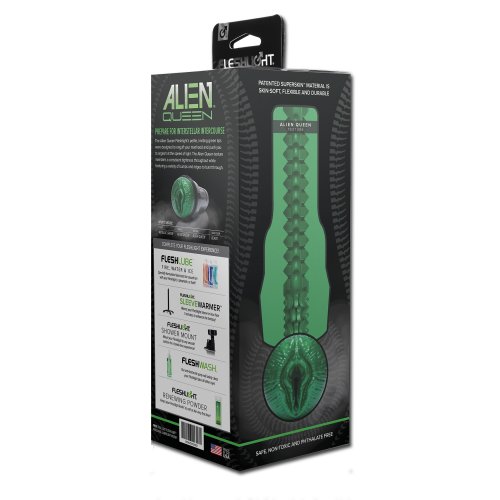 Fleshlight Freaks Alien Queen Vagina Green Metallic Sex Toy Hotmovies