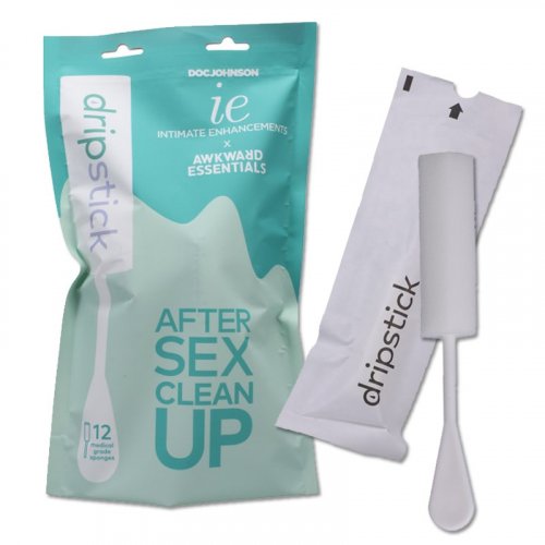 Awkward Essentials After Sex Clean Up Dripsticks 12 Sticks Sex Toys At Adult Empire