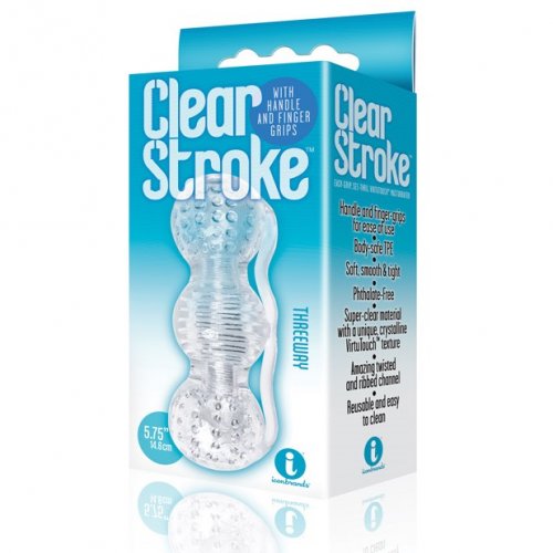 The 9s Clear Stroke Threeway Masturbator Sex Toys And Adult Novelties