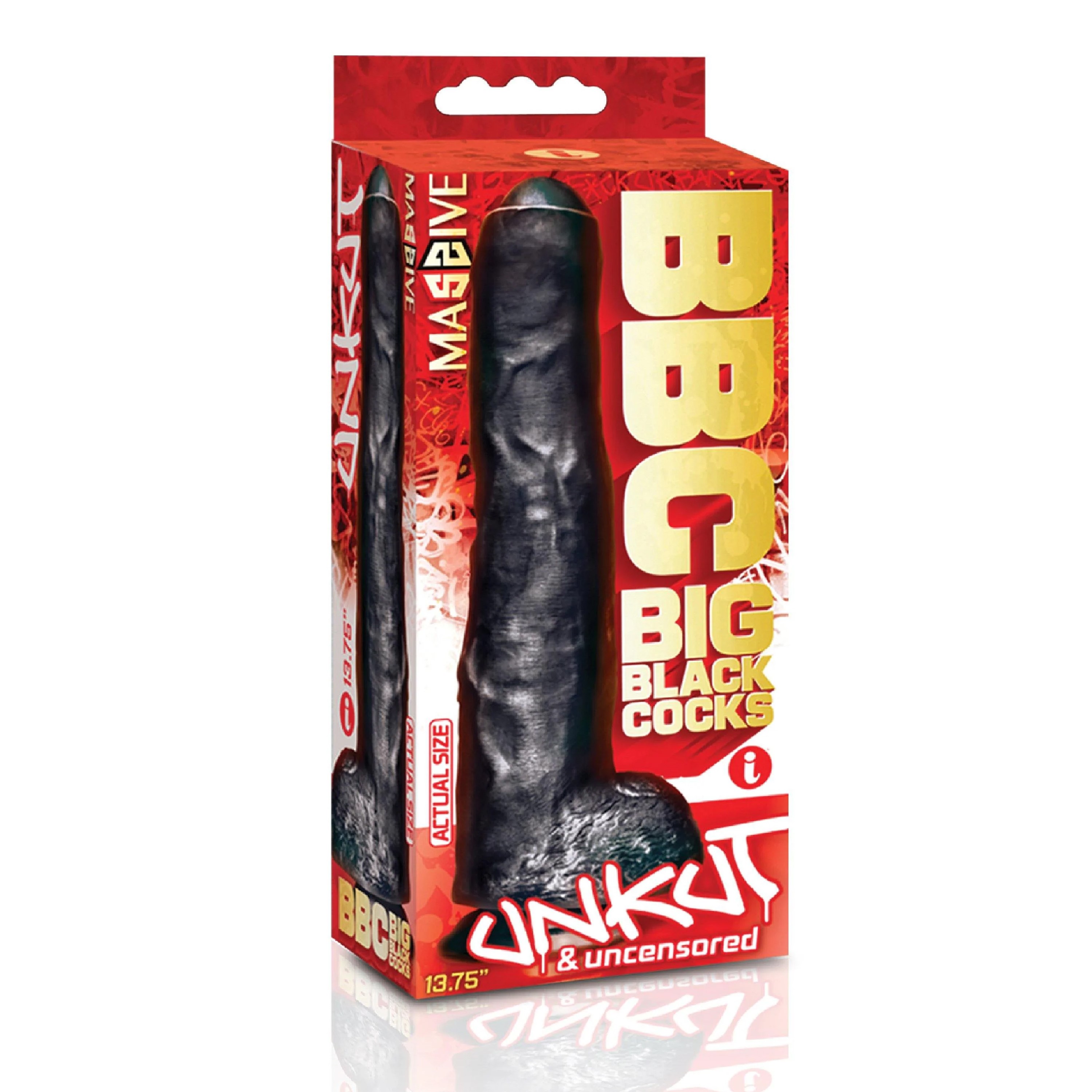 Bbc Big Black Cock Unkut Suction Cup Dildo Sex Toy Hotmovies