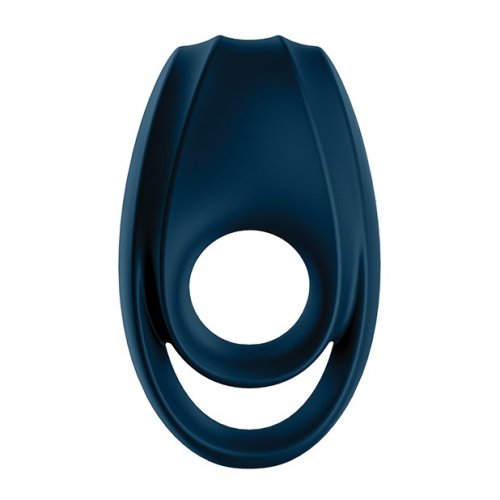 Satisfyer Incredible Vibrating Duo Ring Dark Blue Sex Toy Hotmovies