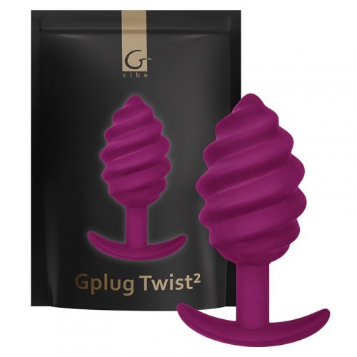 G Plus Twist Textured Butt Plug Sweet Raspberry Sex Toys And Adult Novelties Adult Dvd Empire