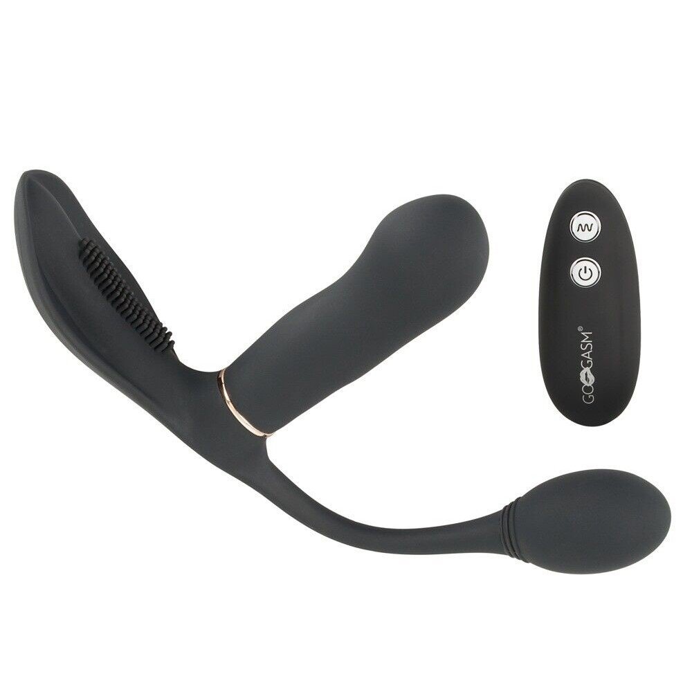 Gogasm Remote Controlled Pussy And Ass Vibrator Black Sex Toy Hotmovies 8234