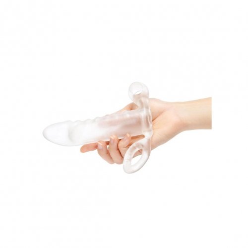 Size Up 2 Vibrating Penis Extender With Ball Loop Clear Sex Toys At Adult Empire