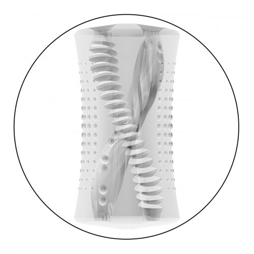 Cyclone Dual Ribbed Stroker Clear Sex Toys And Adult Novelties Adult Dvd Empire