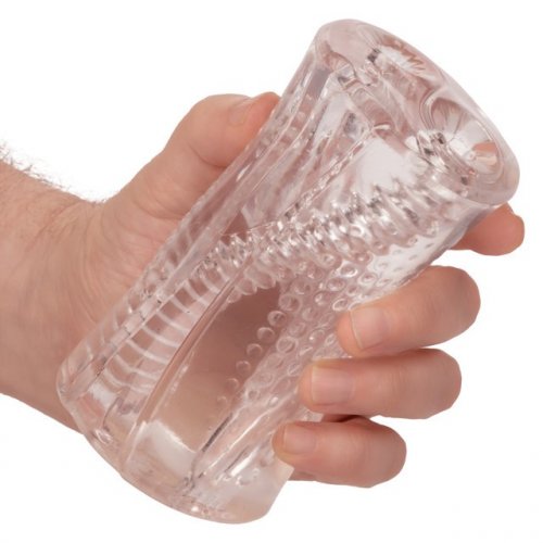 Cyclone Dual Ribbed Stroker Clear Sex Toys And Adult Novelties Adult Dvd Empire