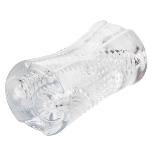 Cyclone Dual Ribbed Stroker Clear Sex Toy Hotmovies