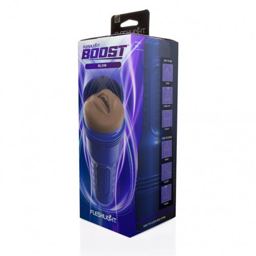 Fleshlight Boost Blow Mediumdark Tone Hyper Realistic Mouth Sex Toy 0376
